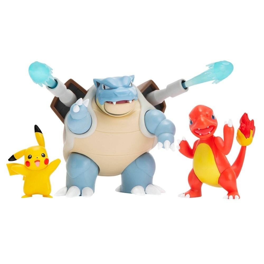 Pokemon Battle Figure Pikachu Charmeleon Mini Figure 3-Pack | Retro vs ...